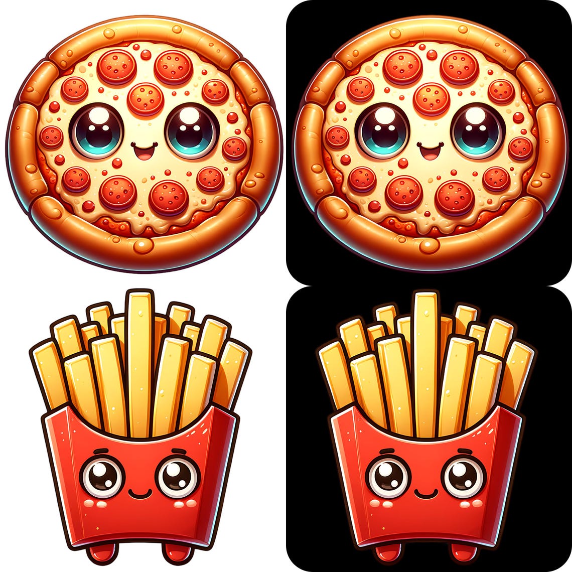 Fast Food Clipart Bundle 15 PNG Cute Food Clip Art Junk Food PNG Hot ...