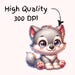 Baby Wolf Clipart Bundle 15 PNG Transparent High Quality Files Wolf ...