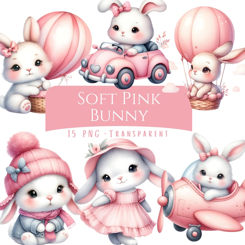Pink Bunny - Etsy