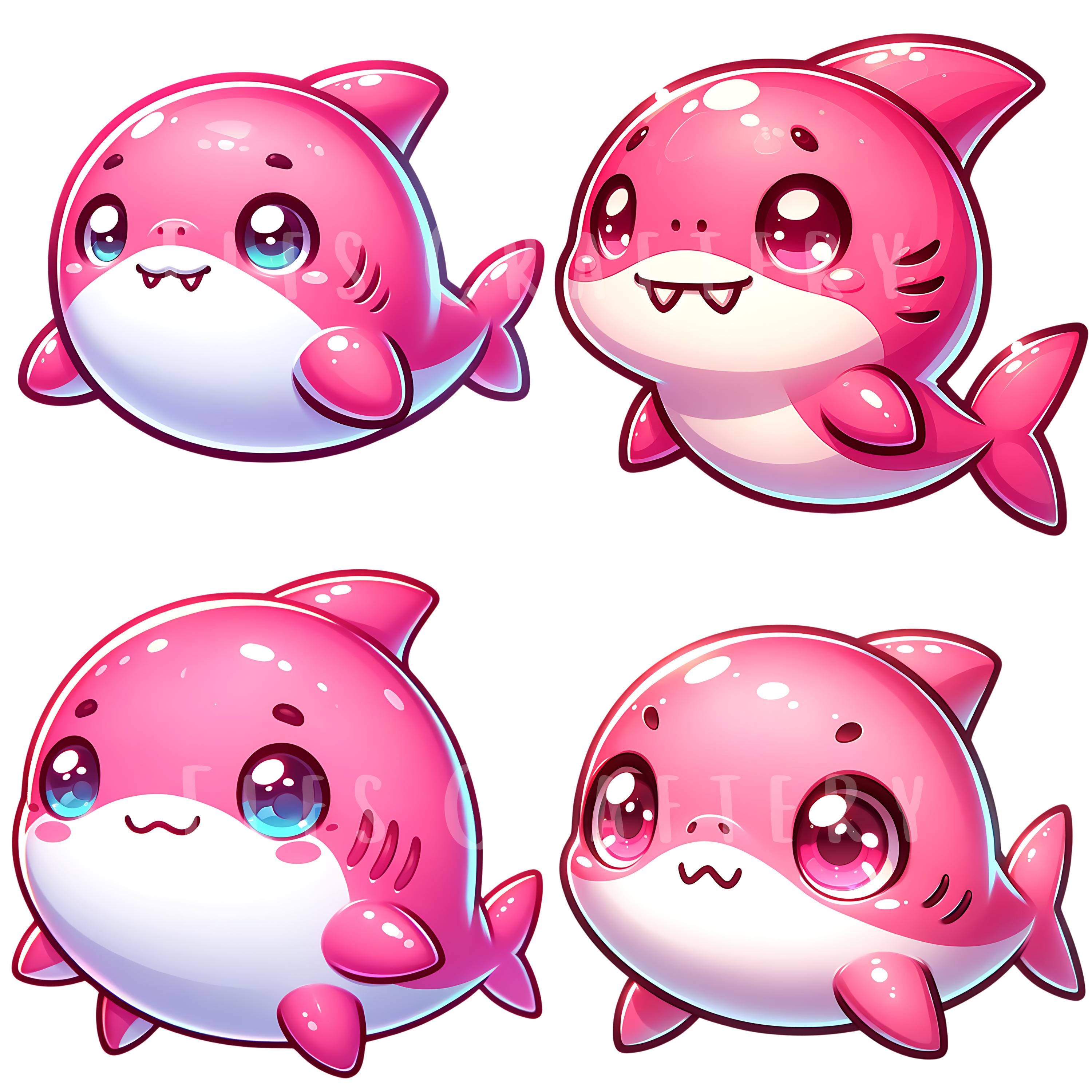 Baby Shark Clipart Bundle 15 PNG Cute Shark Printables Digital Download ...