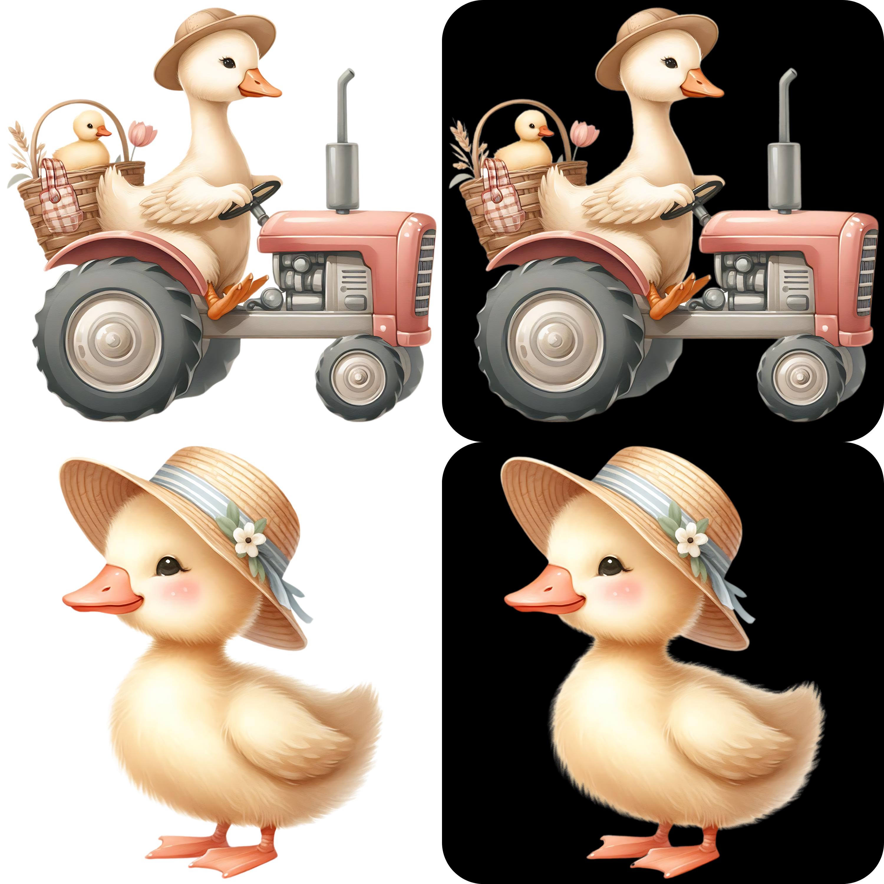 Summer Goose Clipart Bundle 15 PNG High Quality Watercolor Cute Baby ...