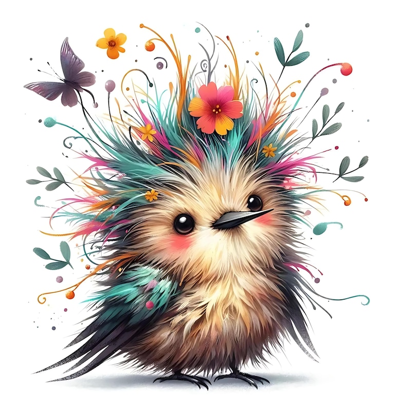 Whimsical Bird Art - Etsy