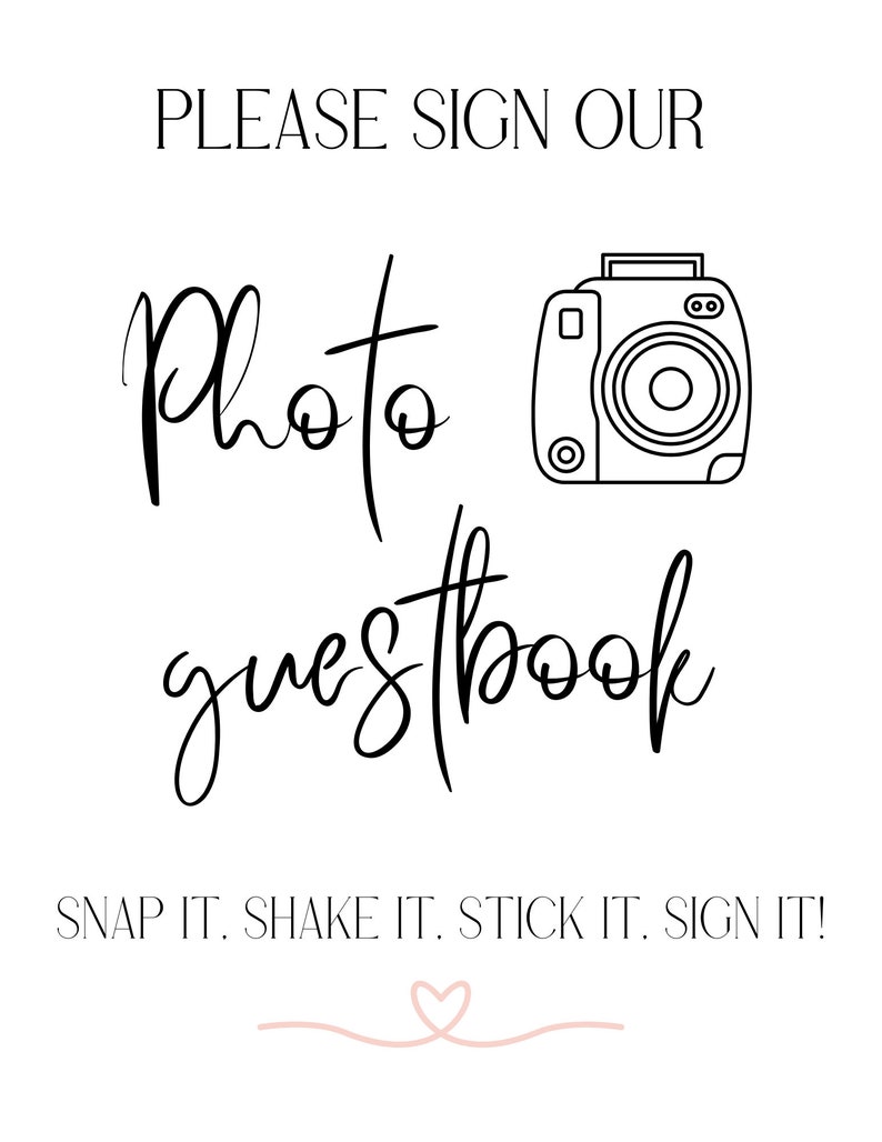 Photo Guest Book Sign - Etsy