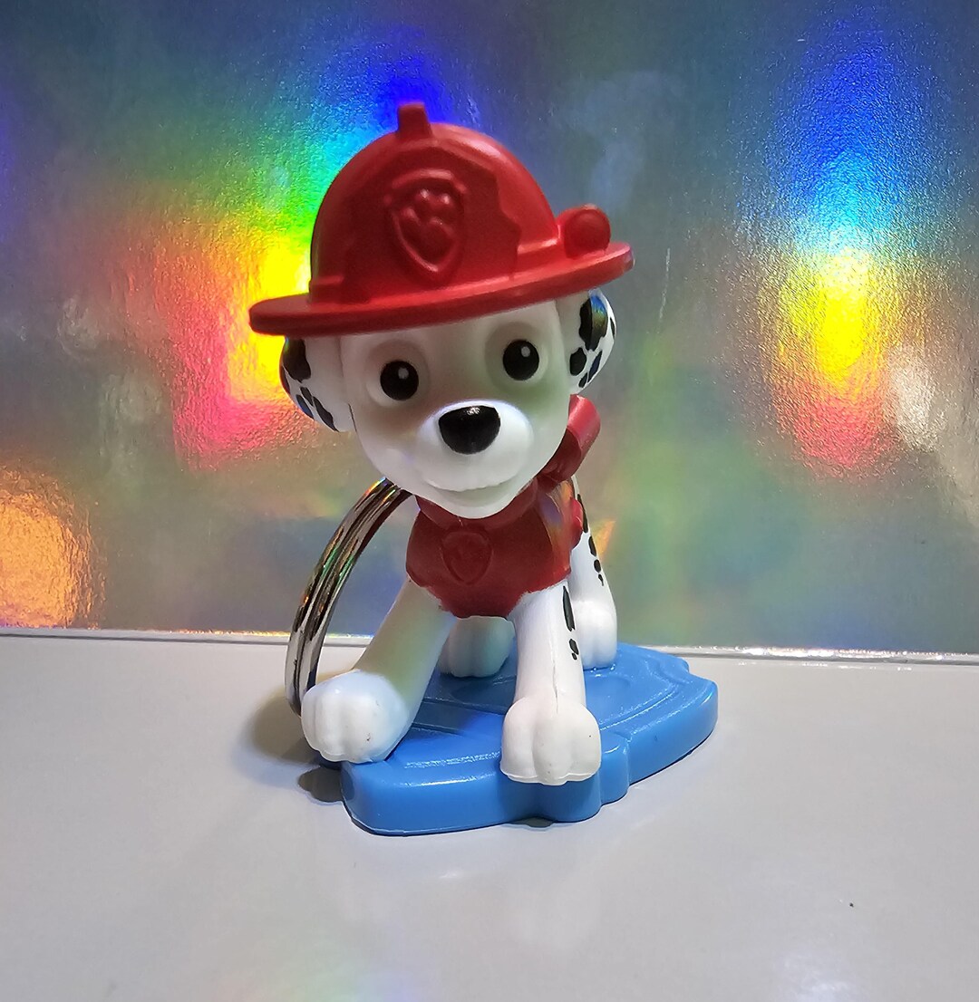 Paw Patrol Keychain Marshall - Etsy