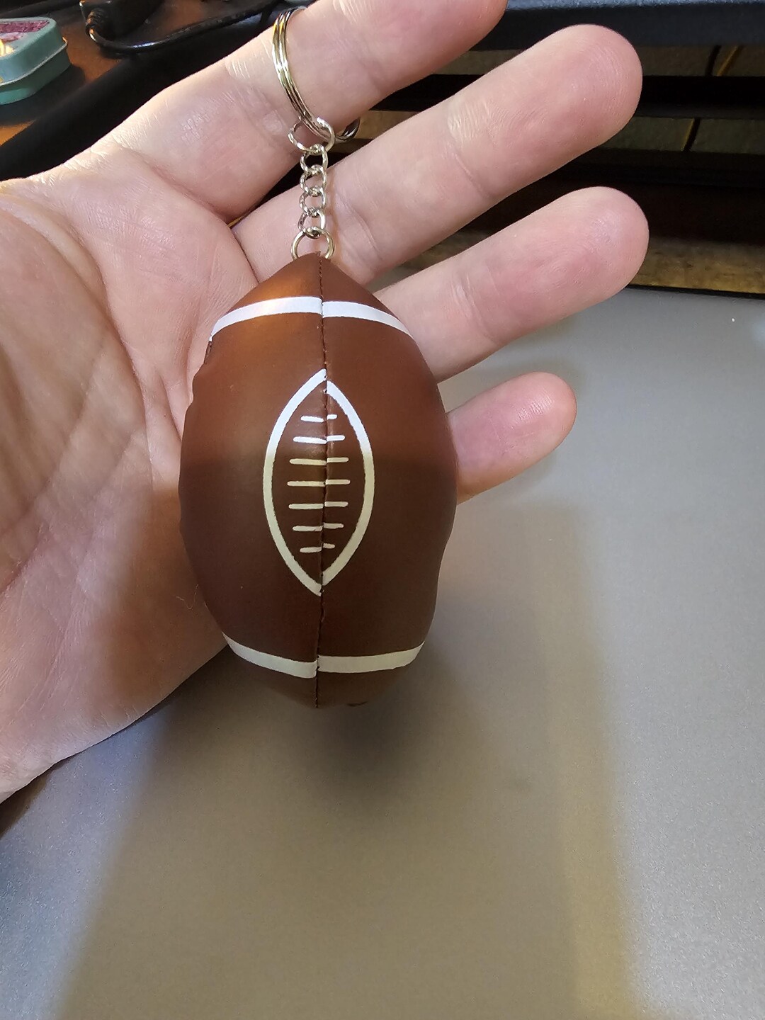 Stress Ball Key Chain Football - Etsy