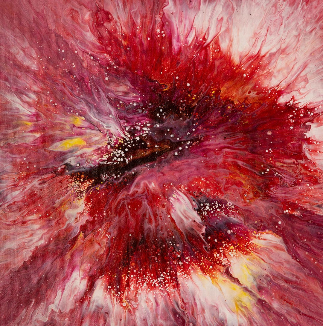 Imaginal Explosions Acrylic Painting, Home Art, Beautiful Wall Art ...