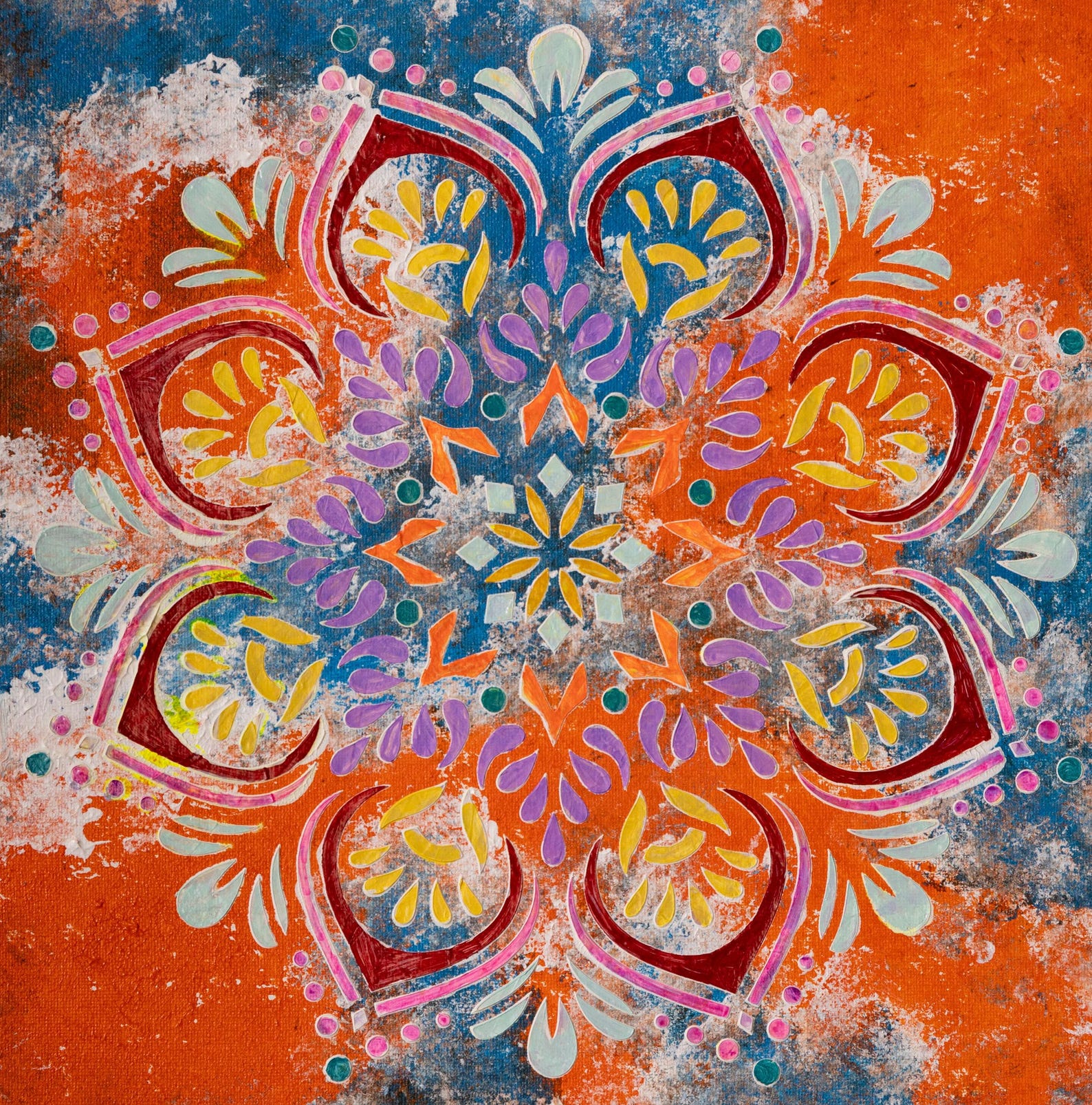 True Joy Acrylic Pour Painting on Gesso Cotton Canvas, Happy Painting ...