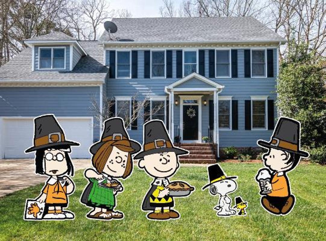 Garden Decoration: Thanksgiving Peanuts Characters Yard Signs Lucy ...