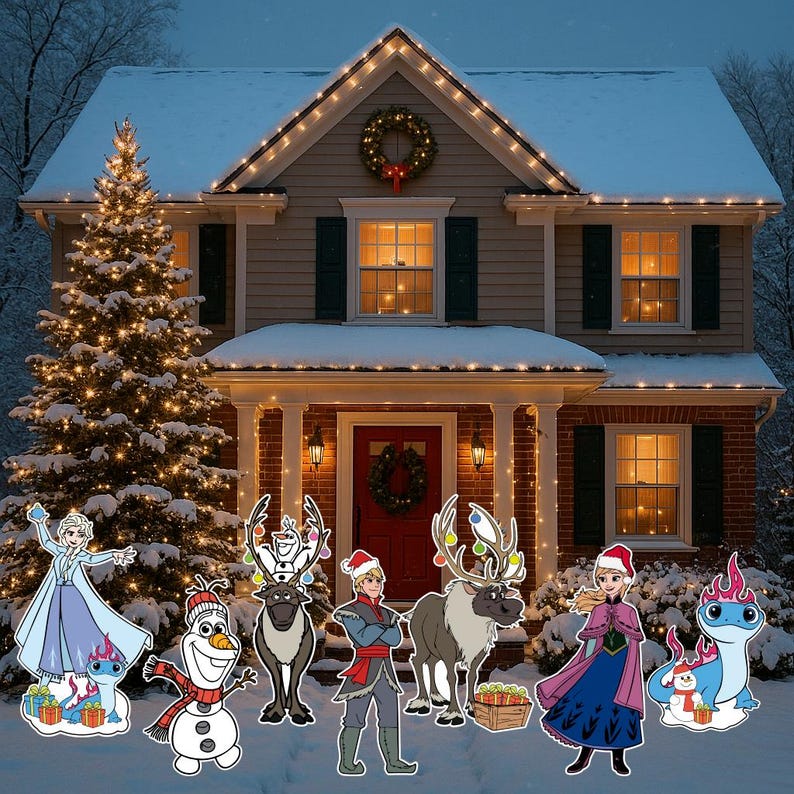 Ana/elsa/frozen/olaf/sven/bruni/sven Grifts/gristoff/coroplast Figures ...