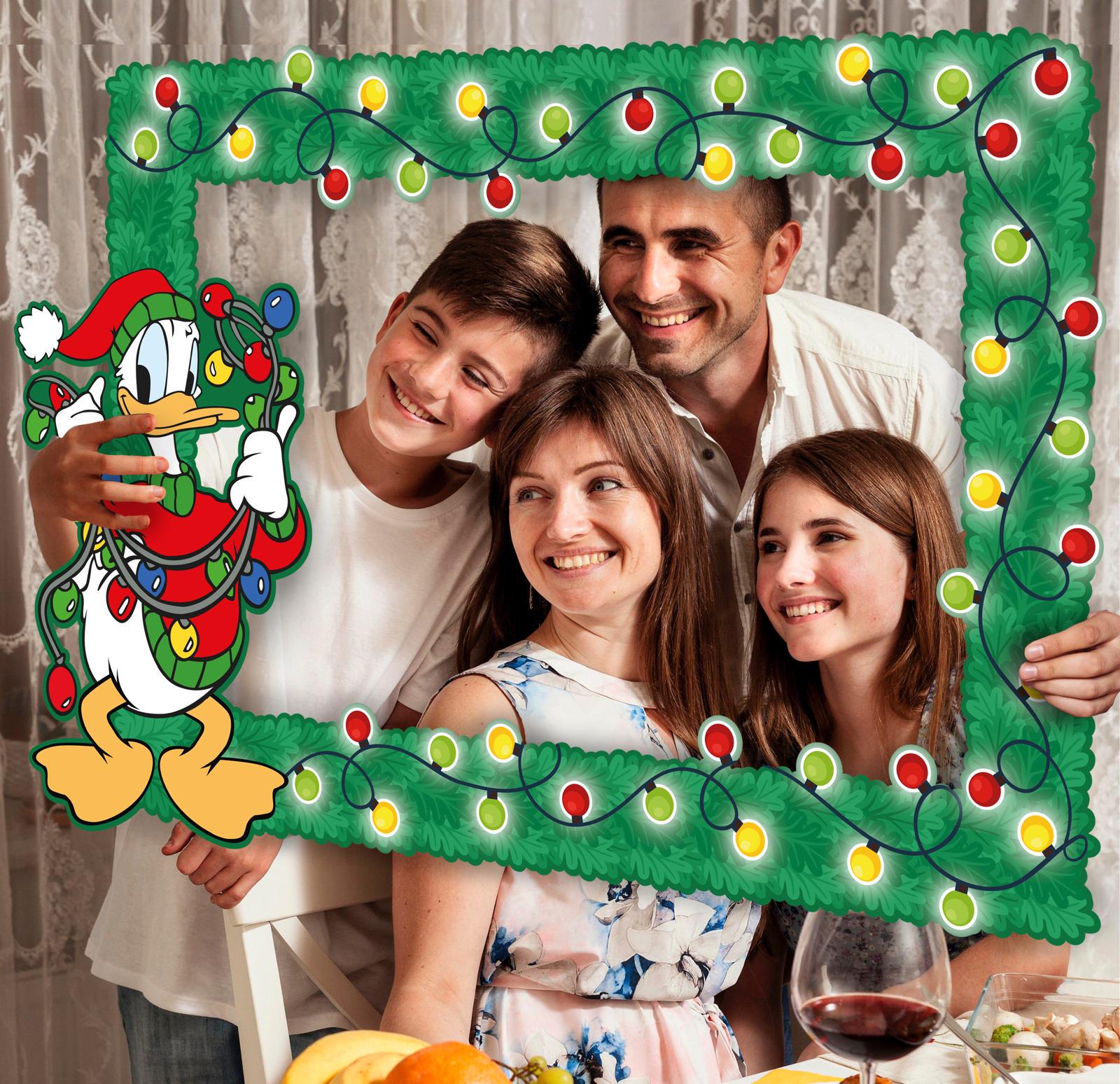 Christmas Party Selfie Frame. Holiday Photo Prop. Donald Duck Festive ...