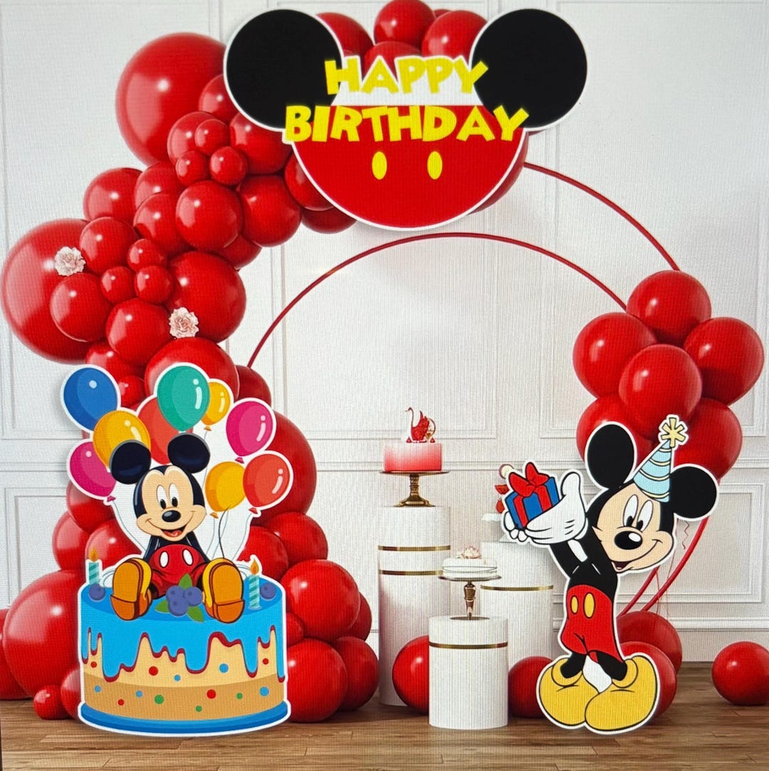 Birthday Decoration /mickey Vintage/indoor and Outdoor/yard - Etsy