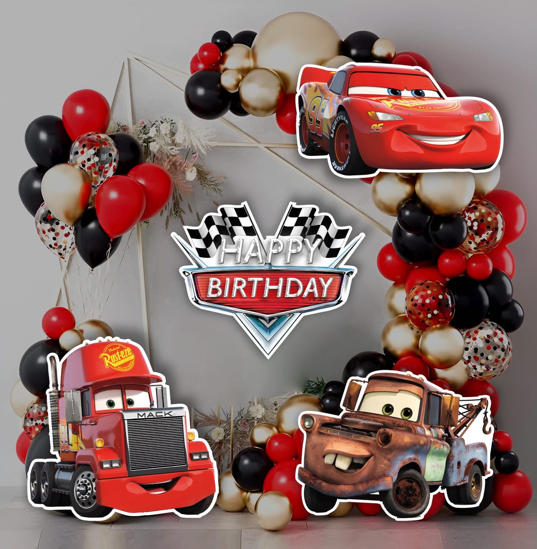 Cars Birthday Decoration/indoor and Outdoor Decoration the Cars/yard ...