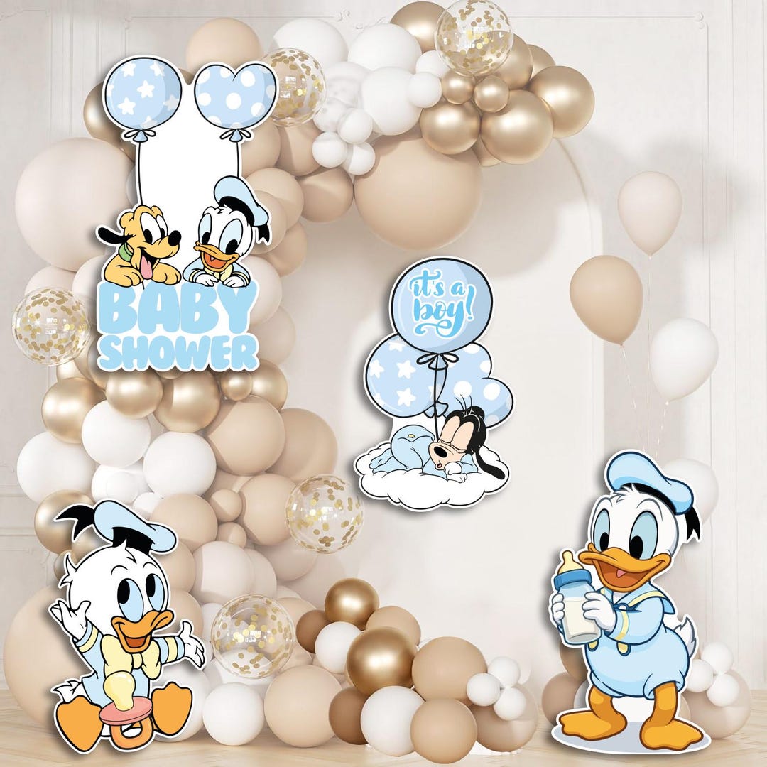 Mickey and Friends Baby Shower Decoration/neutral Ballon Arch/coroplast ...