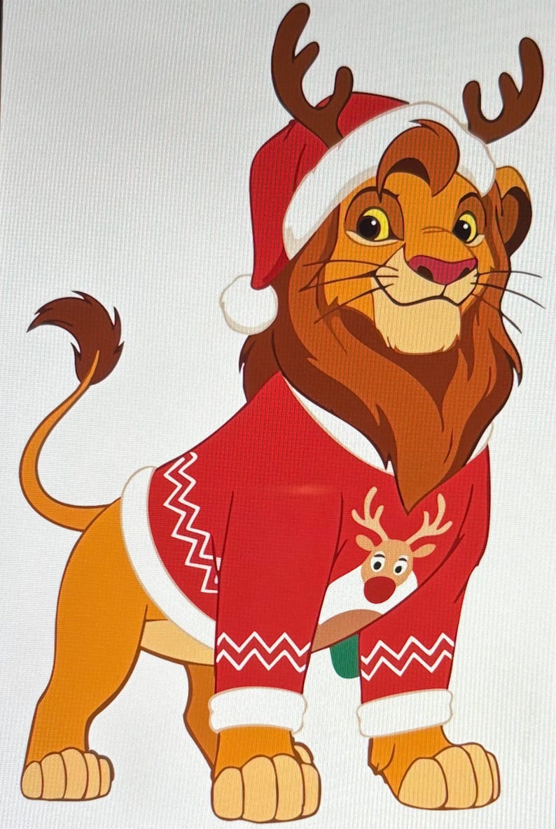 Christmas Decoration/simba/scar/timón/pumba/coroplast Figures All ...