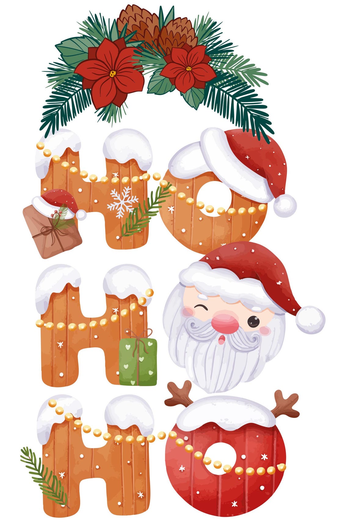 Hohoho Christmas Decoration/coroplast Figures All Occasions/indoor and ...