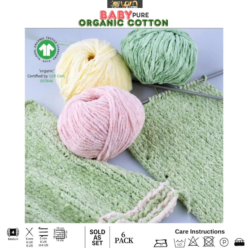 Organic Cotton Yarn Fine - Etsy