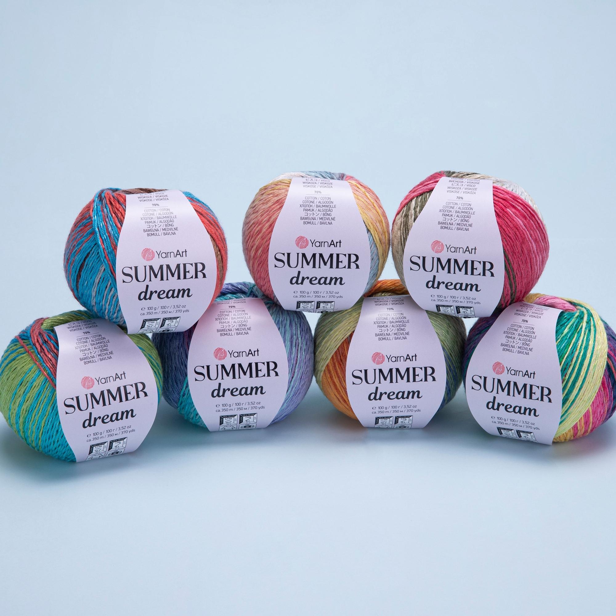 Yarnart Summer Dream, Summer Yarn, Cotton Yarn, Glittery Yarn ...