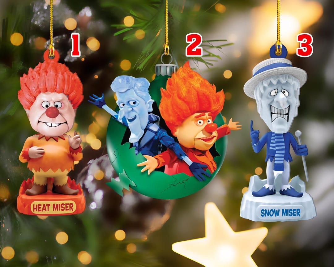 Custom Heat and Snow Misers Ornament, the Year Without Santa Claus ...