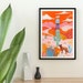 CACTUS COWBOY Framed Western Poster, Desert Cowboy Art, Cactus Scene ...