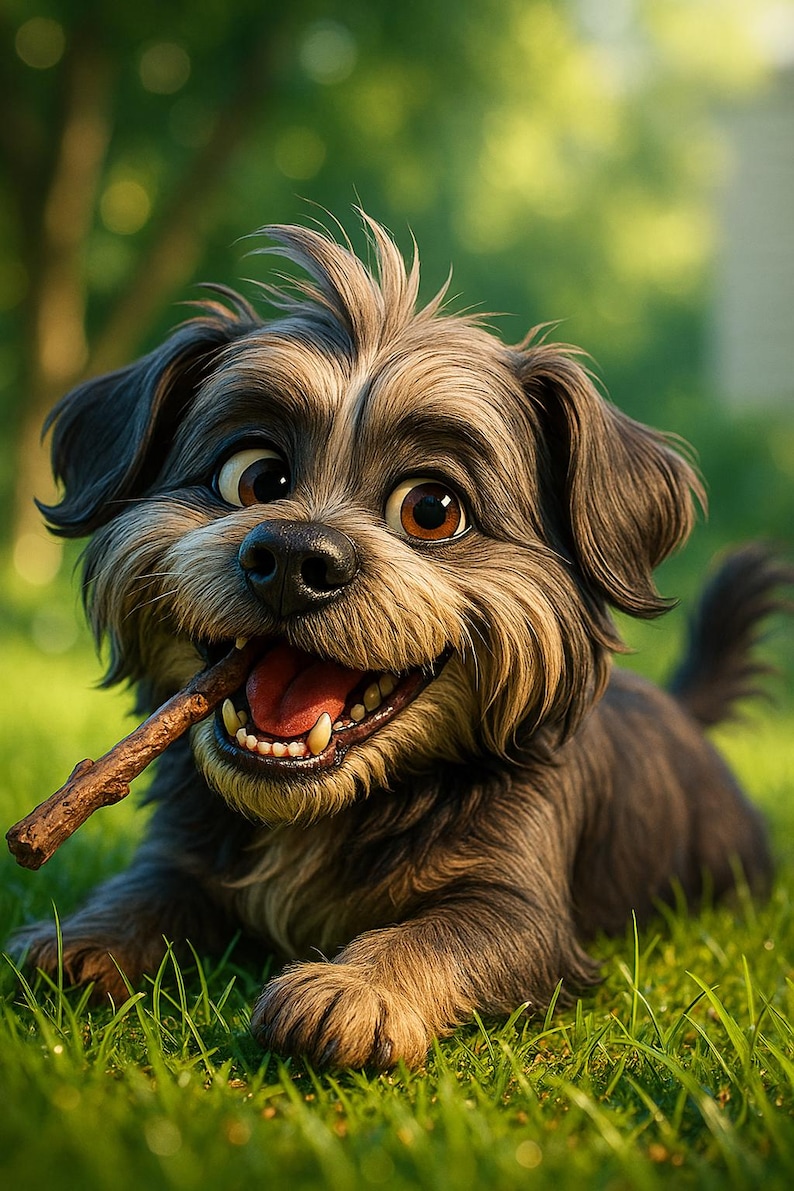 Custom Pet Portrait | Pixar-style Hyper-realistic Pet Art | Organic 3D ...