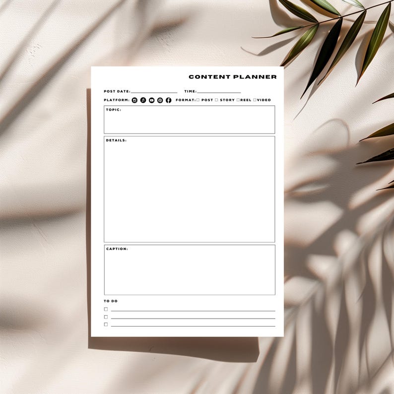 The Ultimate Content Planner Digital Planner Download Printable Content ...