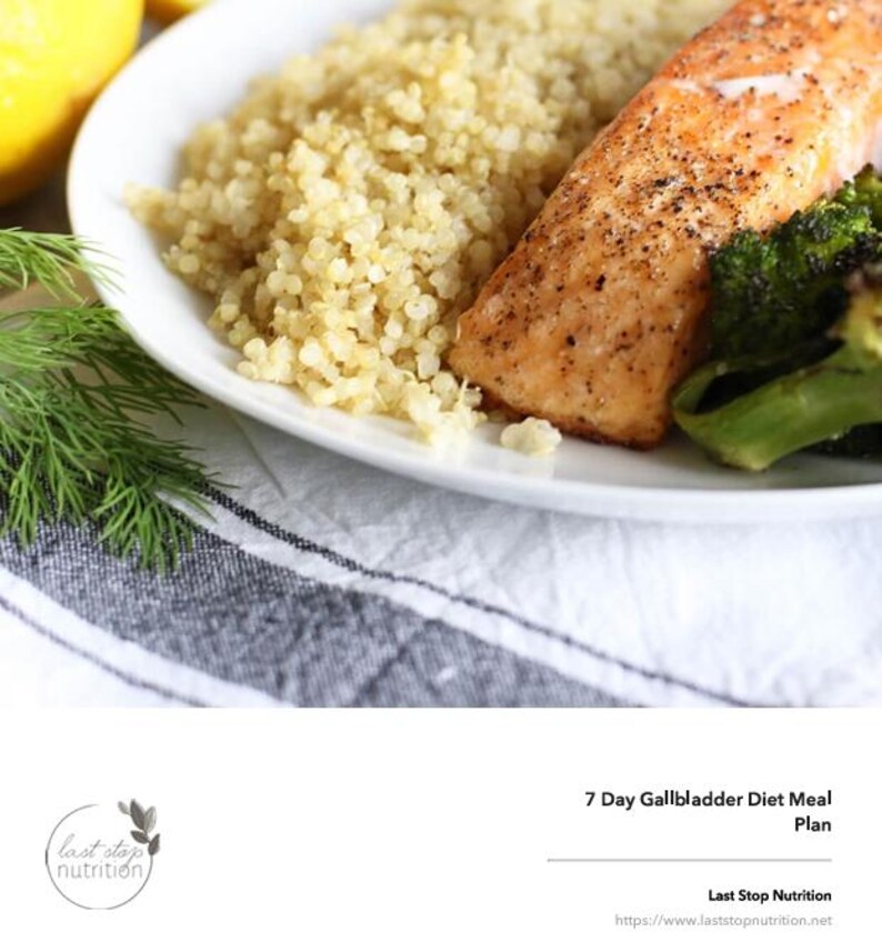 7 Day Gallbladder Meal Plan - Etsy