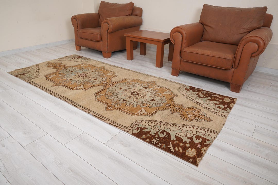 Oushak Runner 4x9,vintage Runner Rug,turkish Rug Runner,4x9 Runner Rug ...