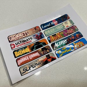 Custom Comic Books Divider Labels, Comic Labels, Comic Stickers ...