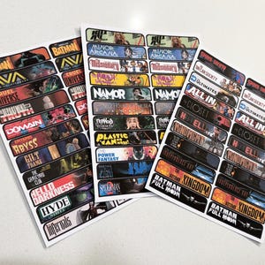 Custom Comic Books Divider Labels, Comic Labels, Comic Stickers ...