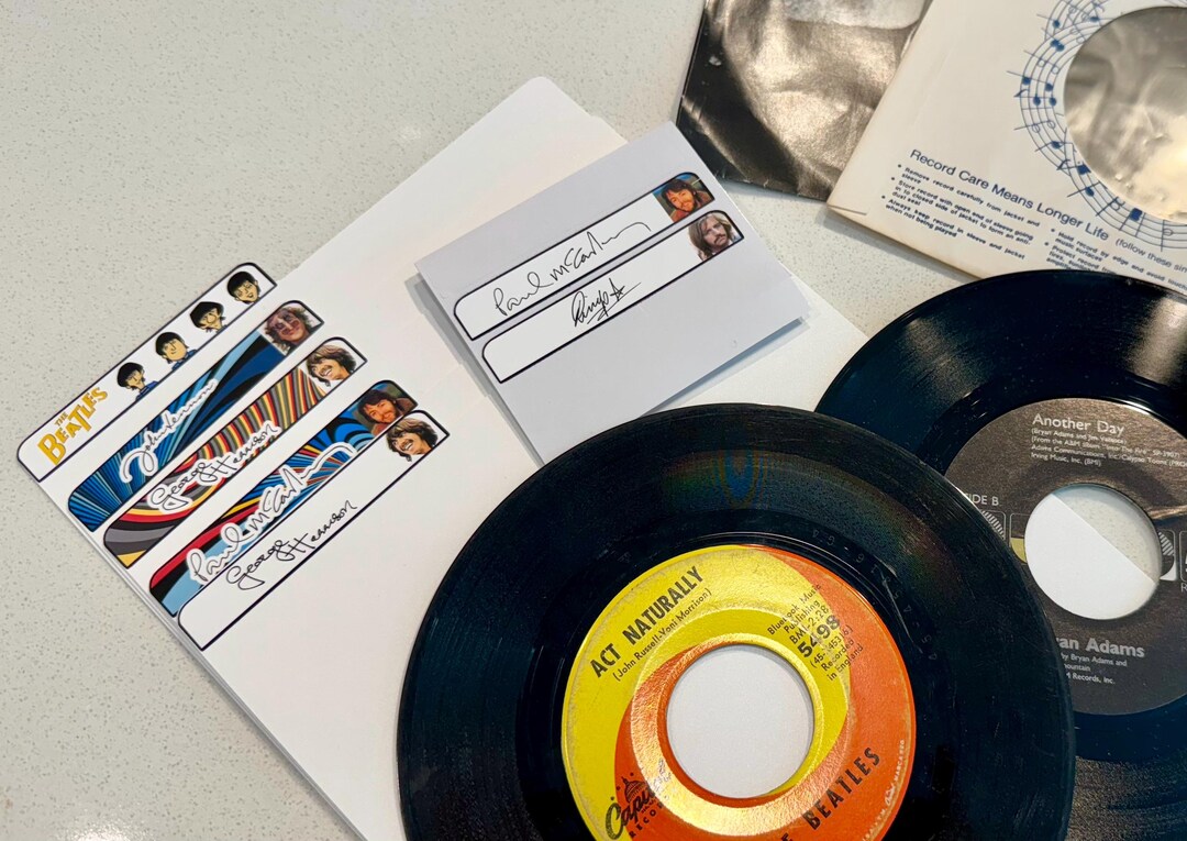 Custom Vynil Records Divider Labels, Records, Records Stickers, Divider ...