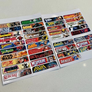 Custom Comic Books Divider Labels, Comic Labels, Comic Stickers ...