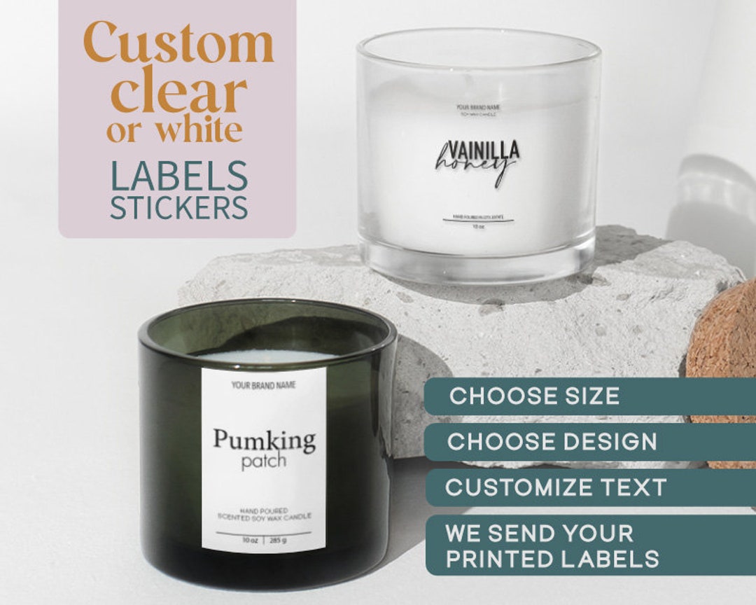 Custom Clear Labels | Custom Logo Sticker Labels | Personalized Clear Label | Custom Clear ...