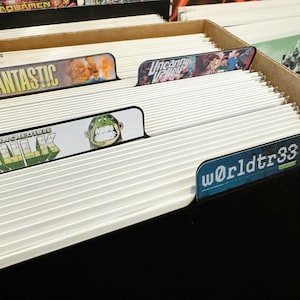 Custom Comic Books Divider Labels, Comic Labels, Comic Stickers ...