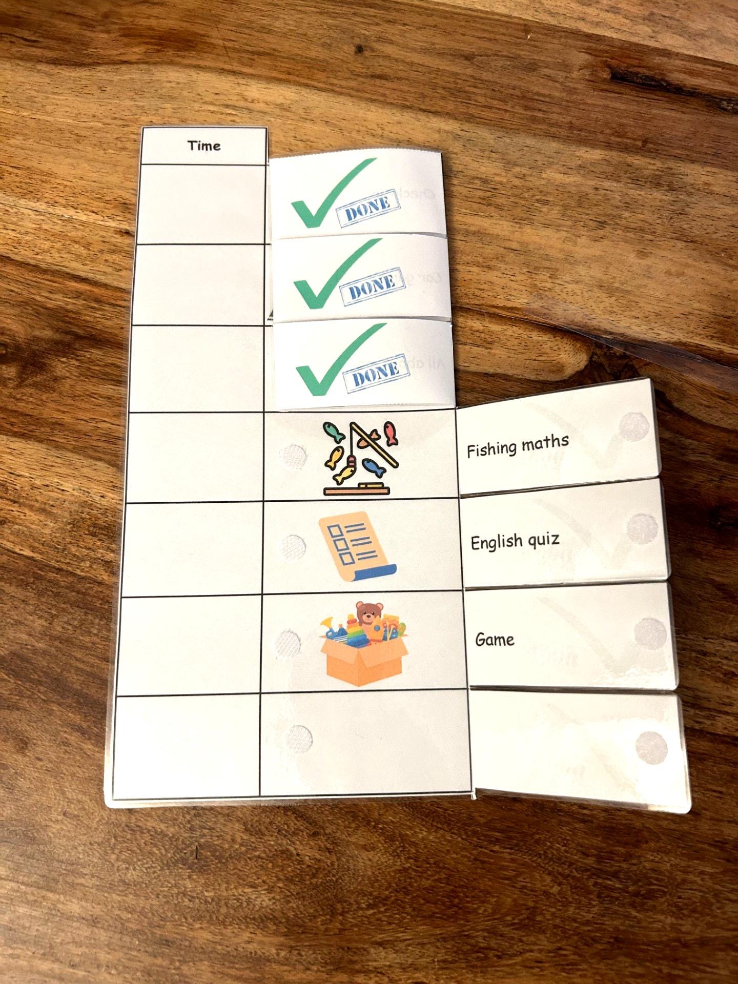 Morning/ Evening Visual Schedule - Personalised - Etsy