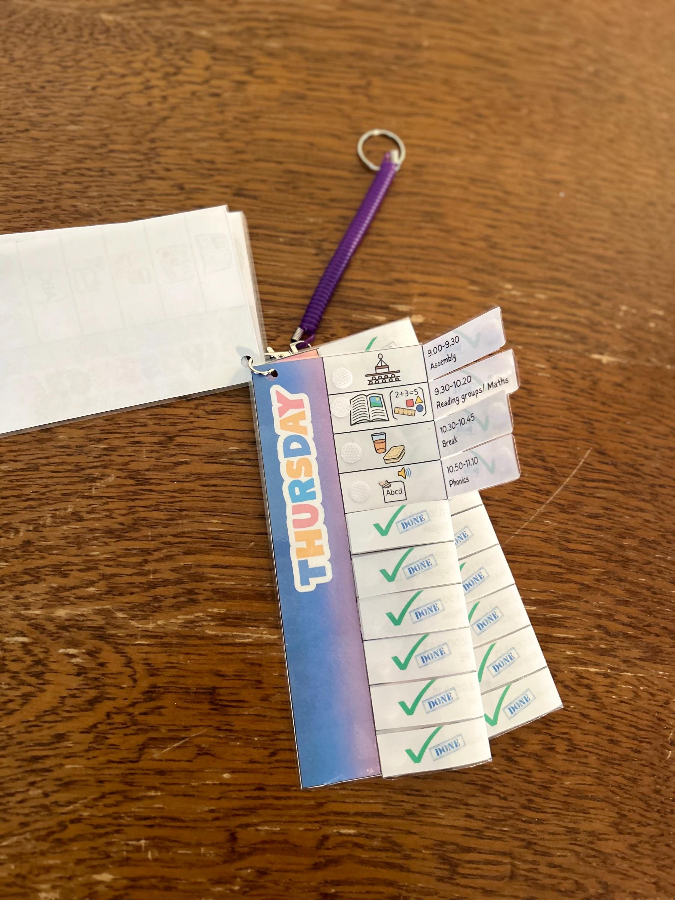 Visual School Timetable Personalised - Etsy