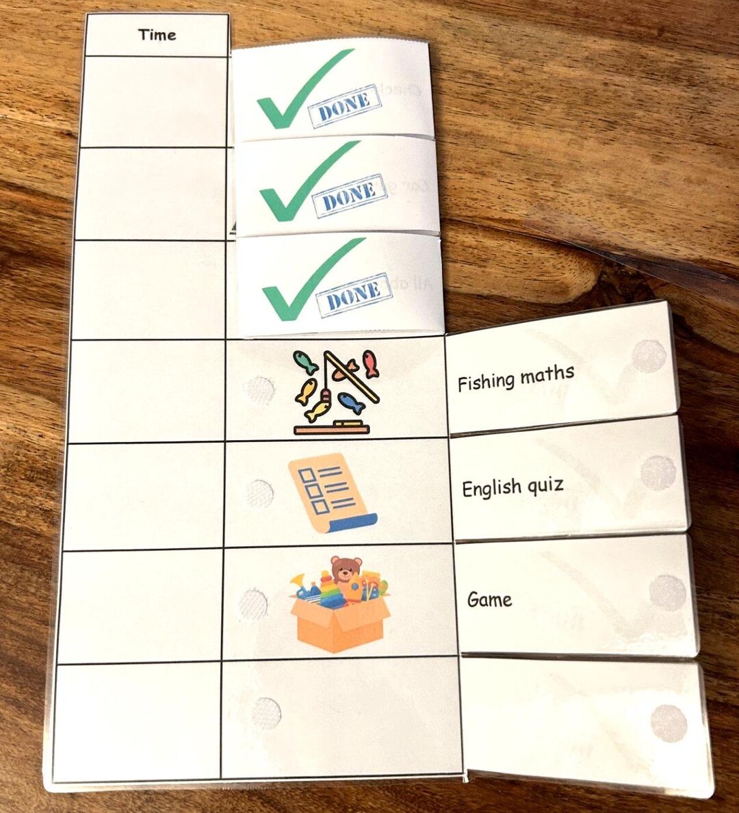 Visual Schedule / Timetable - Personalised - Etsy