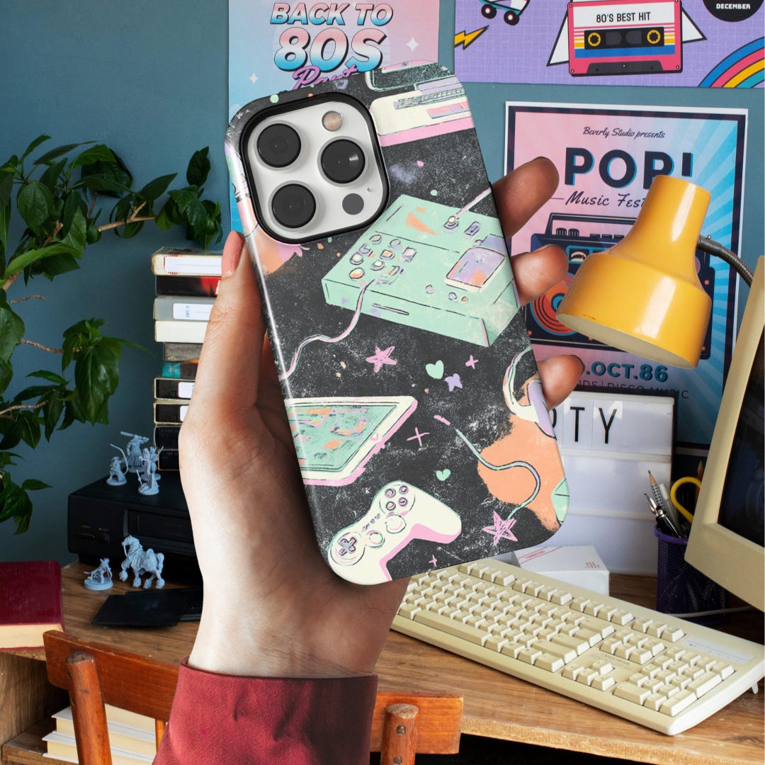 Retro Gaming Y2K Style Phone Case: Protective Gloss Cover - Etsy