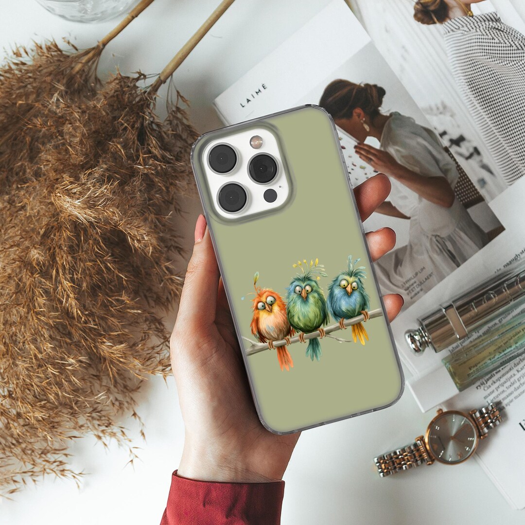 Funny Cockatoo Bird Phone Case: Whimsical iPhone & Samsung Cover - Etsy