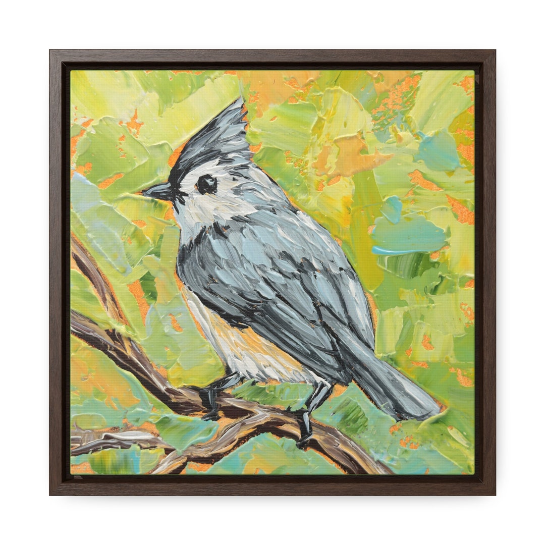 Tufted Titmouse Bird Art Print - Poster Print - Canvas Print - Bird ...
