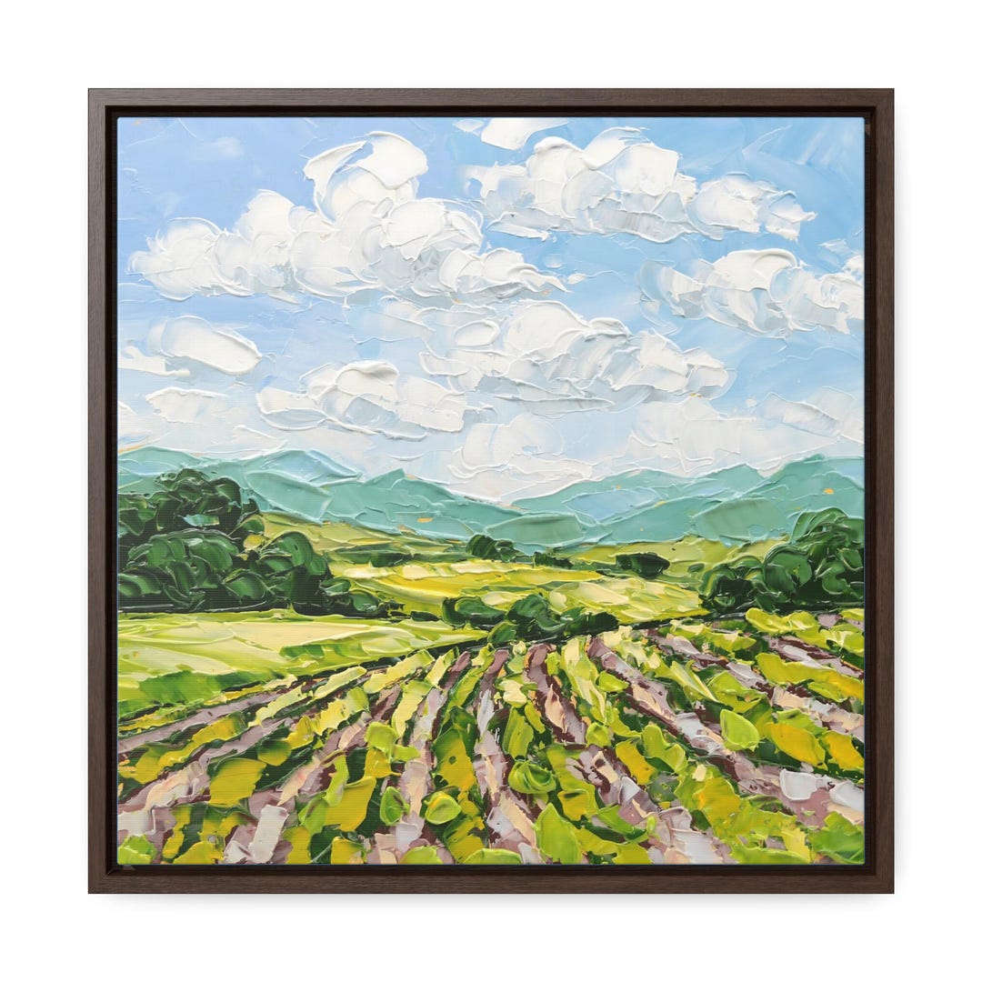 Rural Landscape Art Print Countryside Landscape Print Framed Canvas ...