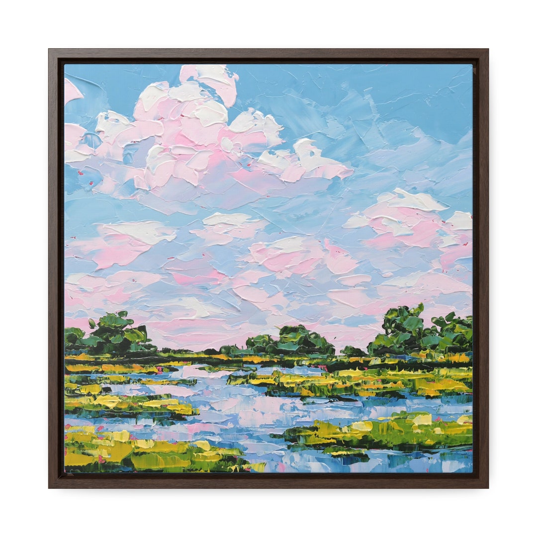 Salt Marsh Art Print - Low Country Art - Marsh Oil Painting Print ...