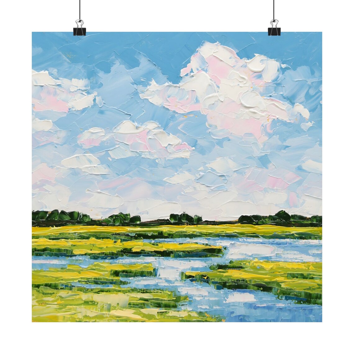 Landscape Art Print - Marsh Print - Marsh Wall Art - Low Country Print ...