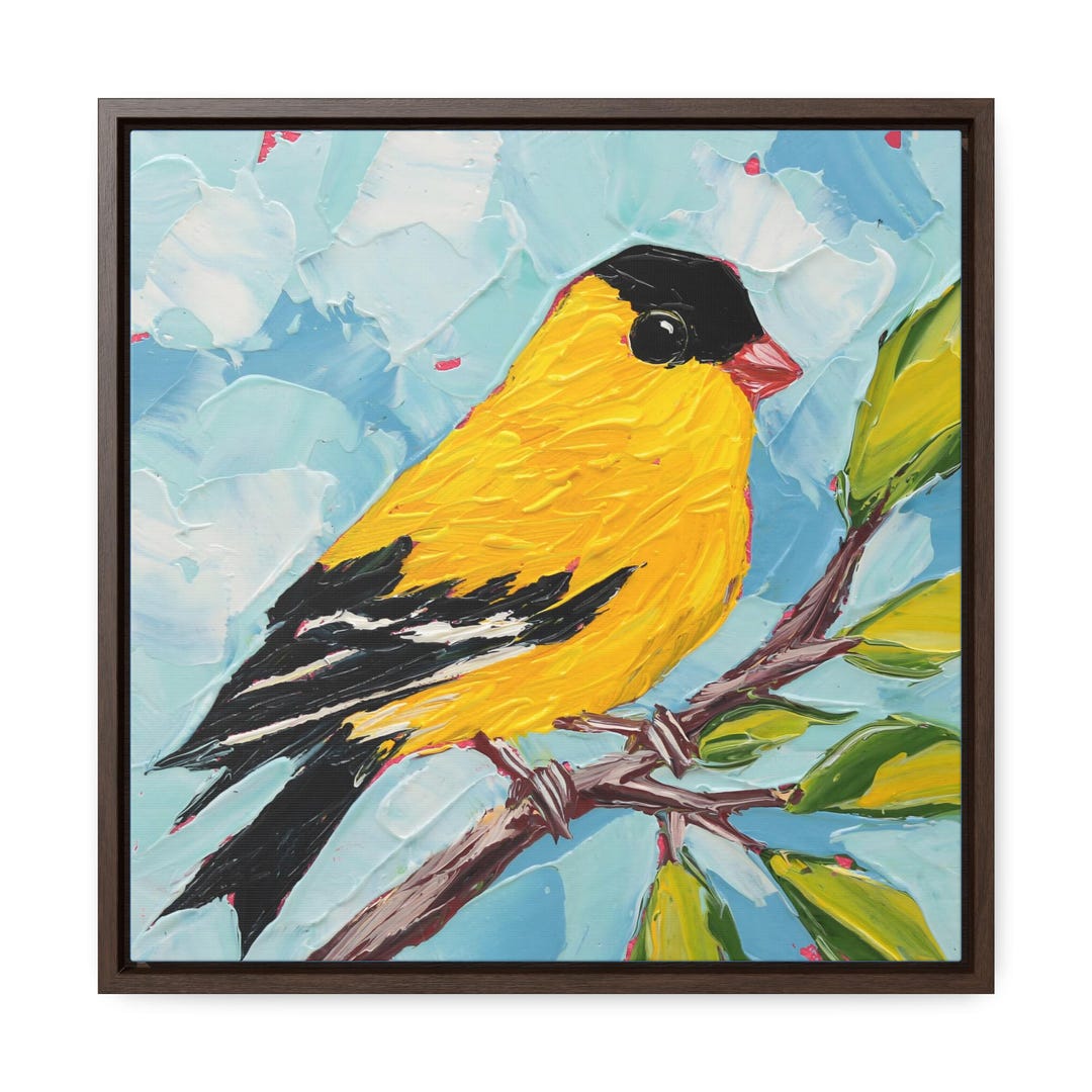 American Goldfinch Art Print, Bird Home Decor, Backyard Birds Wall Art ...
