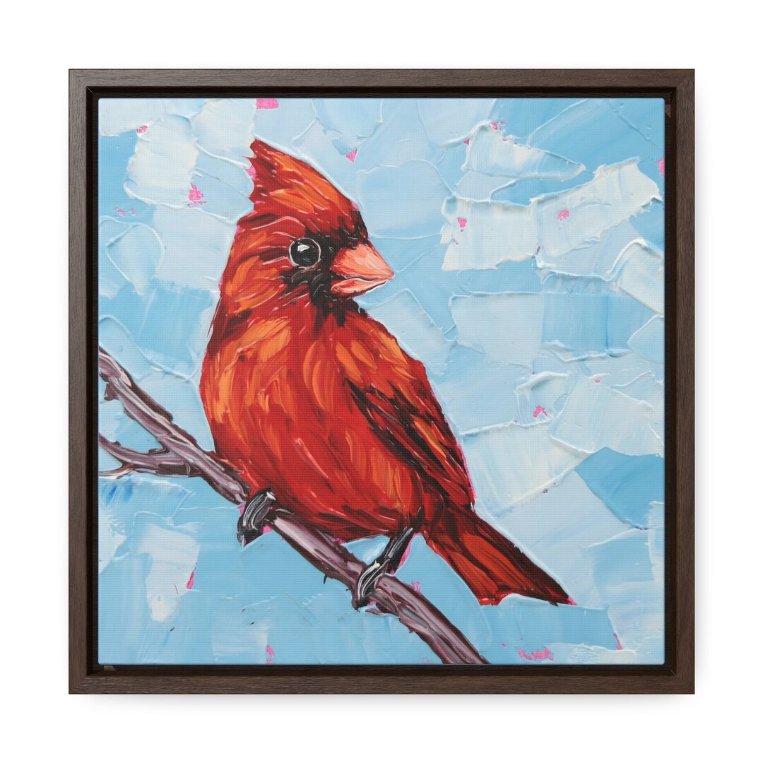 Red Cardinal Bird Art Print Poster Nature Wall Art Bird Lover Gifts ...