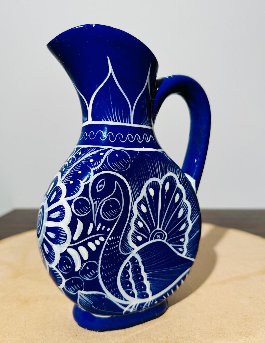 Handpainted Floral Mexican Water Pitcher - Etsy