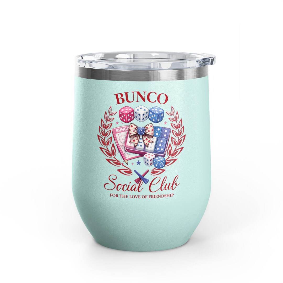 Bunco Social Club Tumbler, Dice Game Gift, Friendship Tumbler, Fun Game ...