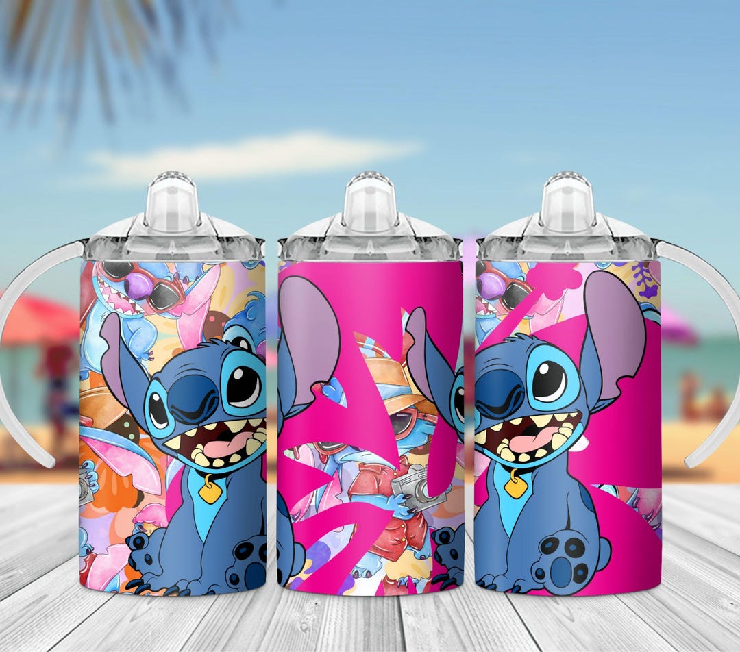 Stitch Sippy Cup Wrap, 12oz Tumbler Wrap, Stitch Flip Top Sippy Cup ...