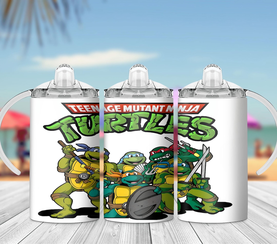 Ninja Turtles Sippy Cup Wrap, 12oz Tumbler Wrap, Flip Top Sippy Cup ...