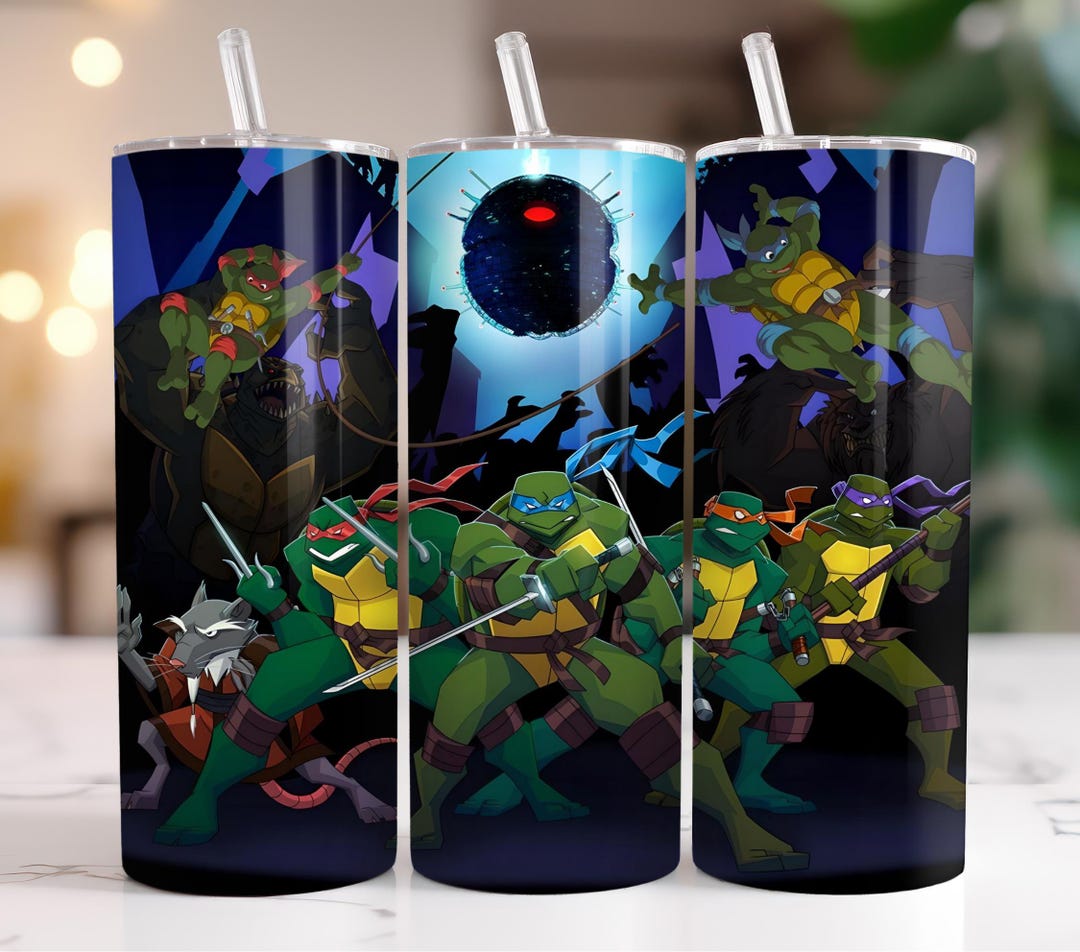 Ninja Turtles Tumbler Wrap, 20oz Skinny Tumbler Wrap, 20oz Ninja ...