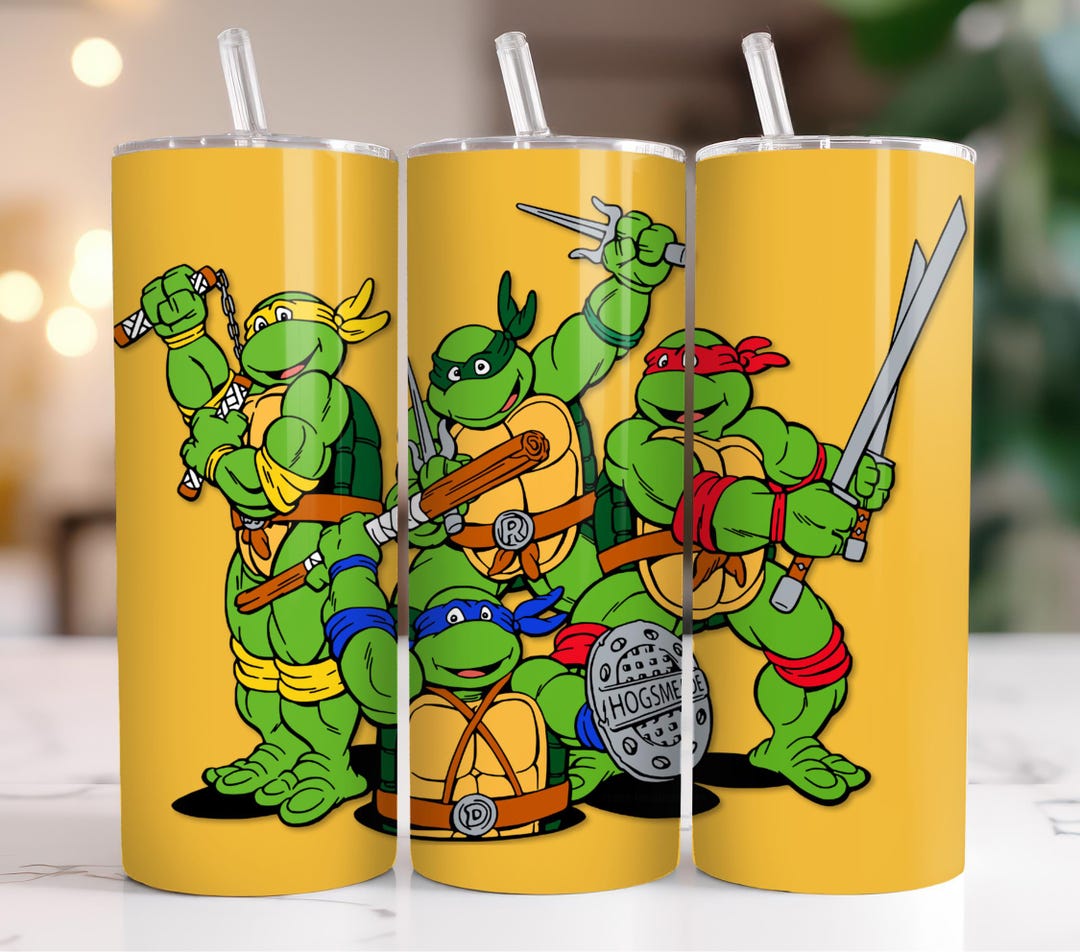 Ninja Turtles Tumbler Wrap, 20oz Skinny Tumbler Wrap, 20oz Ninja ...